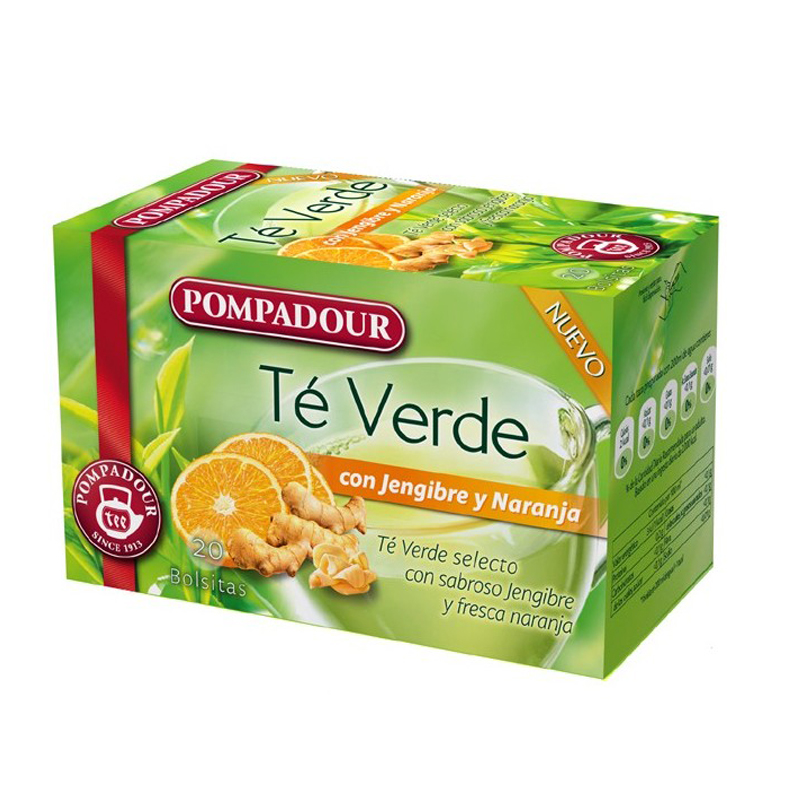 INFUSION POMPADOUR TE VERDE CON JENGIBRE | Tuquetraes