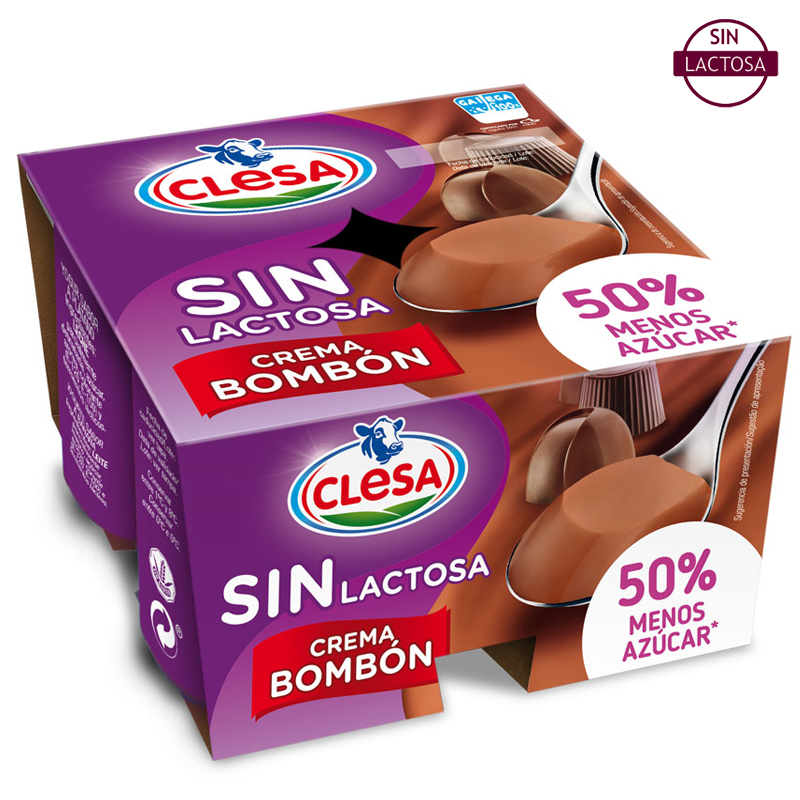 CREMA BOMBON SIN LACTOSA CLESA | Tuquetraes