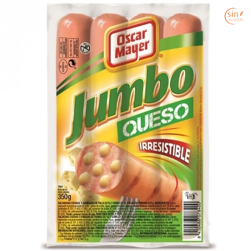 SALCHICHAS OSCAR MAYER JUMBO CON QUESO | Tuquetraes SALCHICHAS OSCAR MAYER JUMBO CON QUESO | Tuquetraes