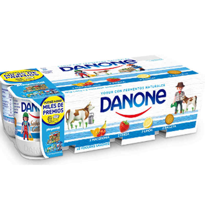 YOGUR DANONE SABOR FRESA MACEDONIA LIMON Y GALLETA | Tuquetraes